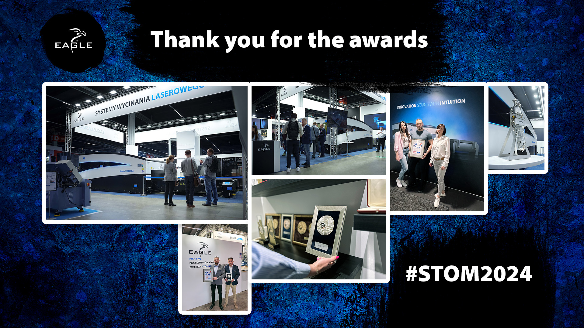 Silver Medal and recognition for the stand design at STOM 2024 - Cięcie laserem Eagle - nic ...